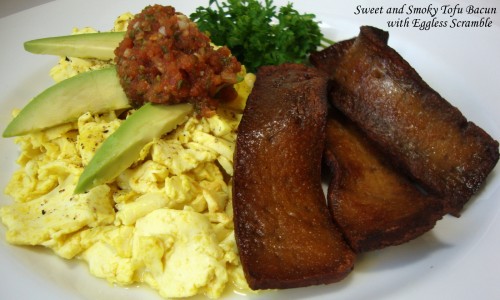Sweet and Smoky Tofu Bacun - The Gentle Chef